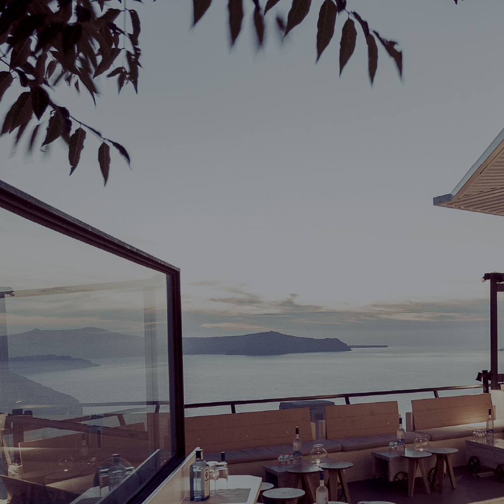 Location | Tango Champagne & Cocktail Bar in Santorini, Fira